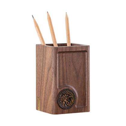 Custom Engraving Wooden Pen Stand For Office,Engraving Wooden Pen Stand ...